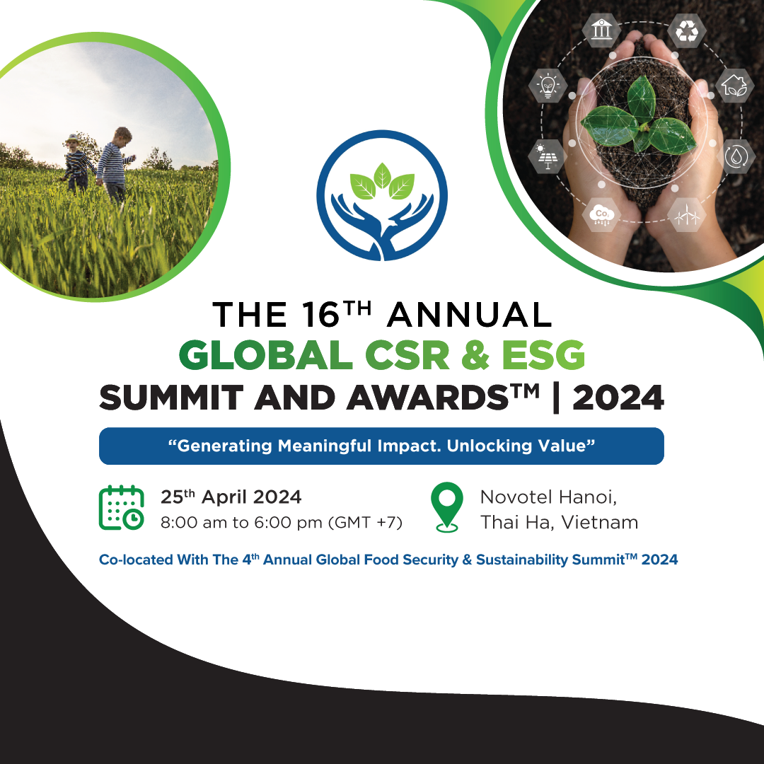 16th Annual 2024 Global CSR & ESG Summit & Awards™