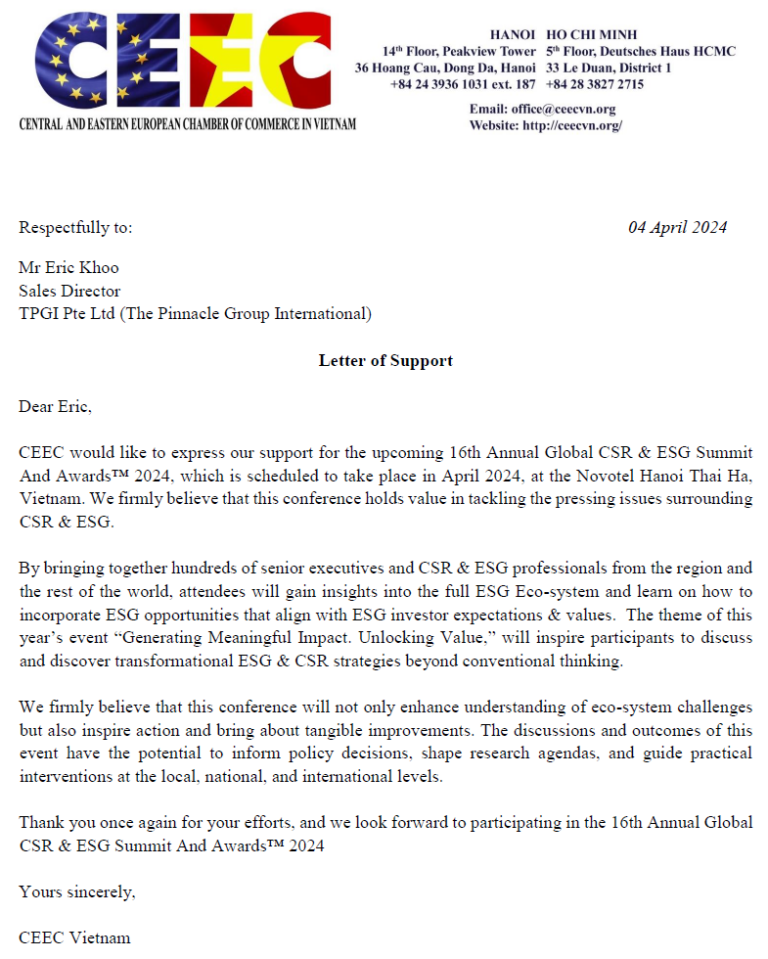 16th Annual 2024 Global CSR & ESG Summit & Awards™